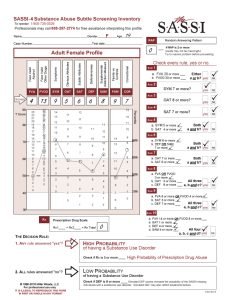A SASSI-4 Profile: When the Drug Use is Marijuana | The SASSI Institute